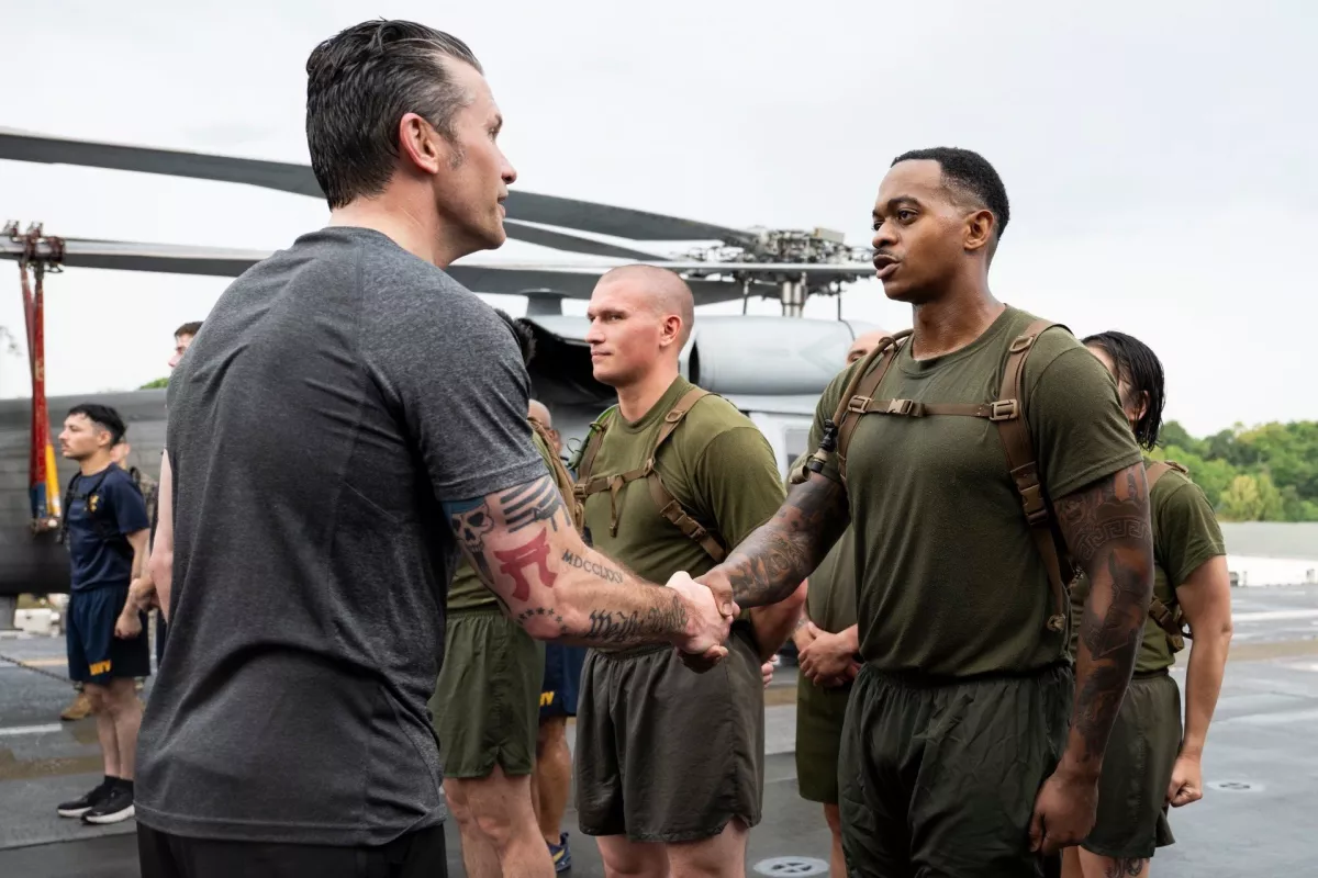 US defence chief joins military training aboard USS Boxer in Singapore ...