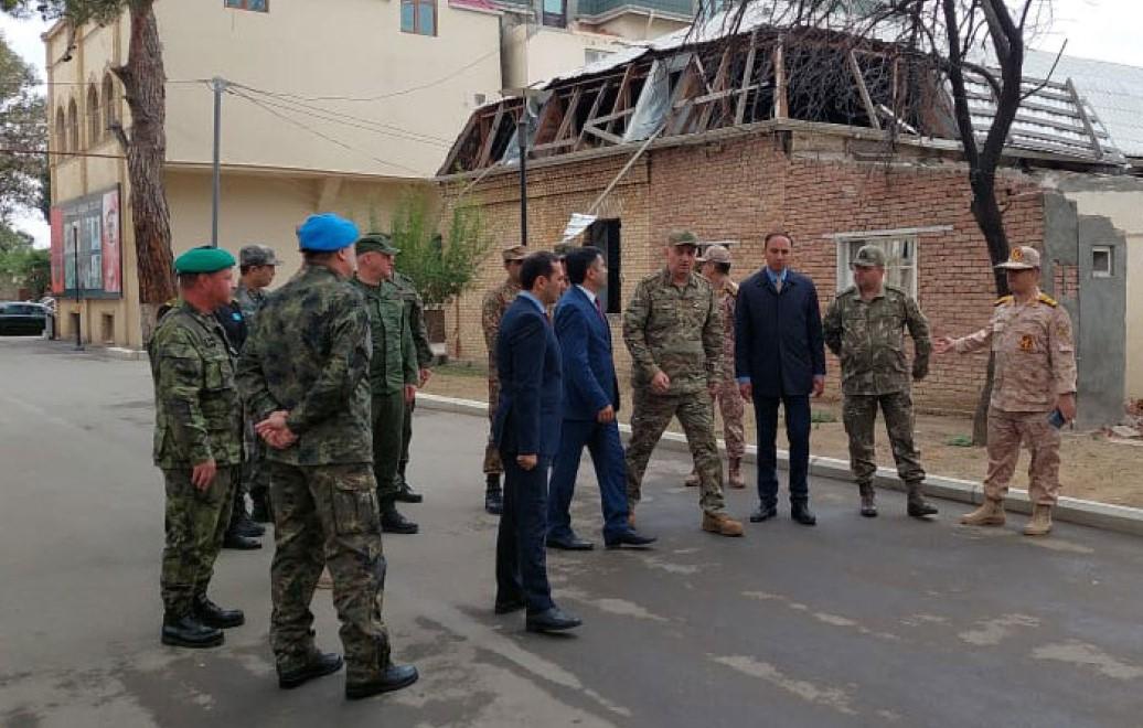 Foreign military attachés visit terror-hit Ganja city of Azerbaijan ...